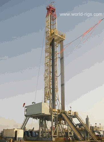 Cantilever Mast on Dolly Hydraulic Lift Triple Drilling Rig, Land Rigs ...